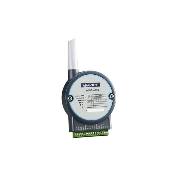 Advantech 8-ch DI IoT Wireless I/O Module with RS-485 Port WISE-4051-B | Zoro